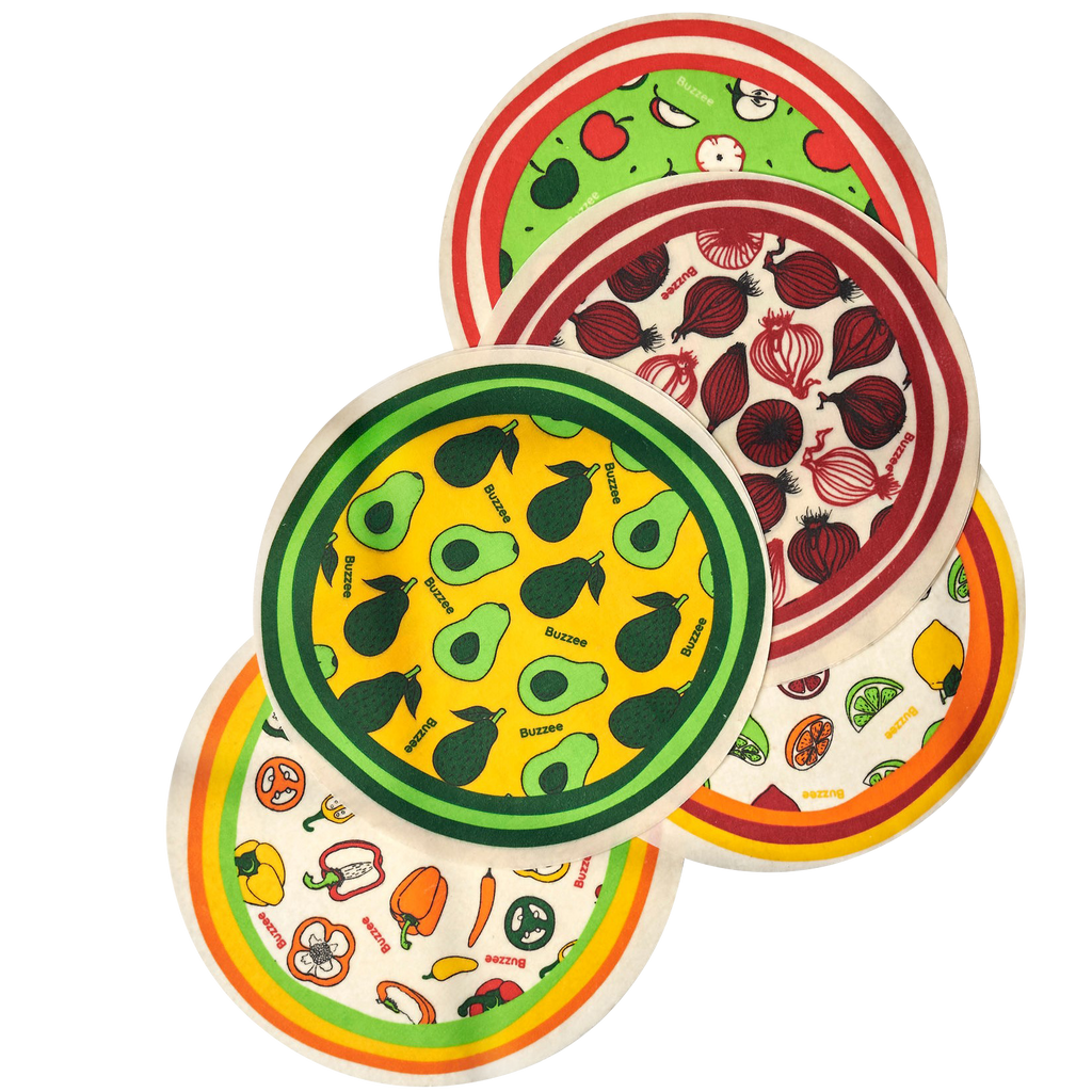 Buzzee Beeswax Reusable Food Wraps | Cut out single-use plastics