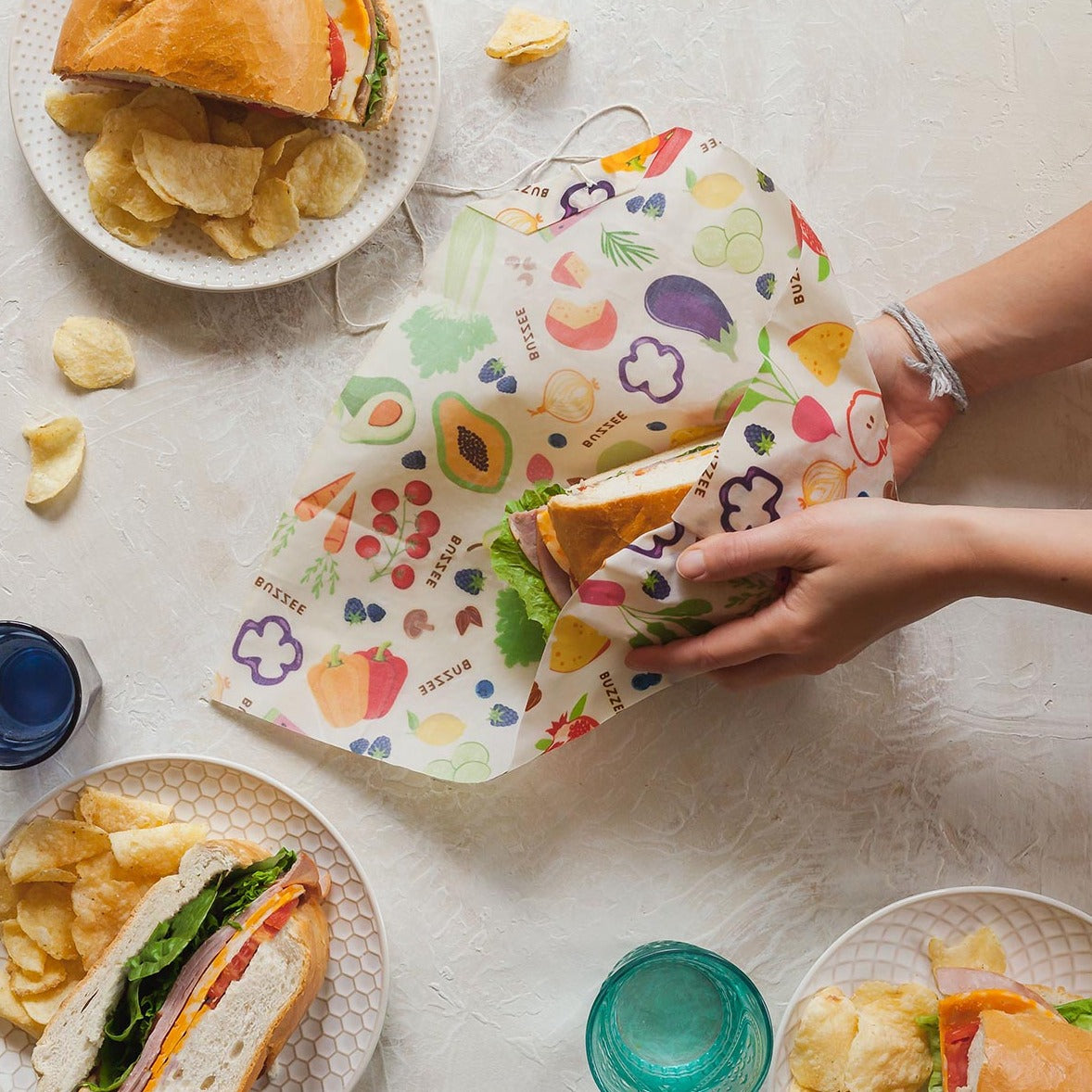Buzzee Reusable Sandwich Wrap