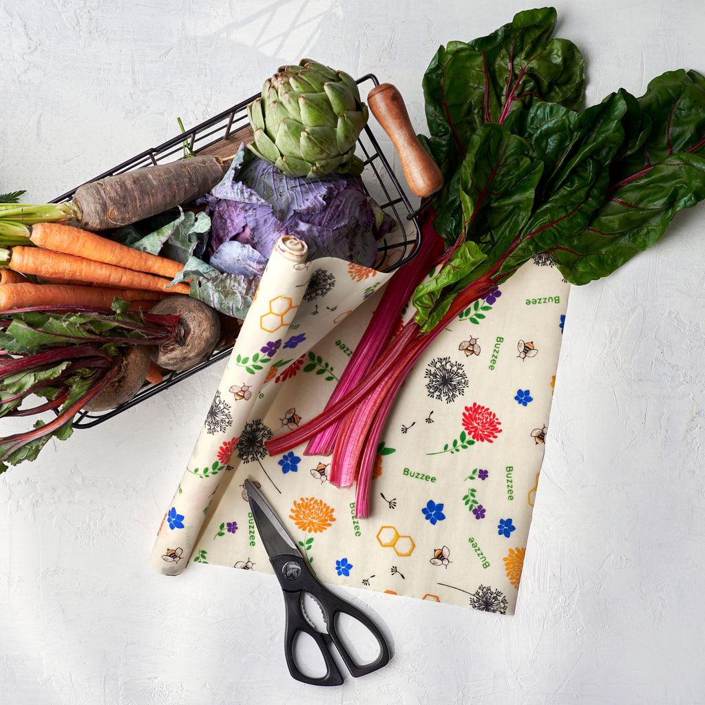 Buzzee Beeswax Reusable Food Wraps | Cut out single-use plastics