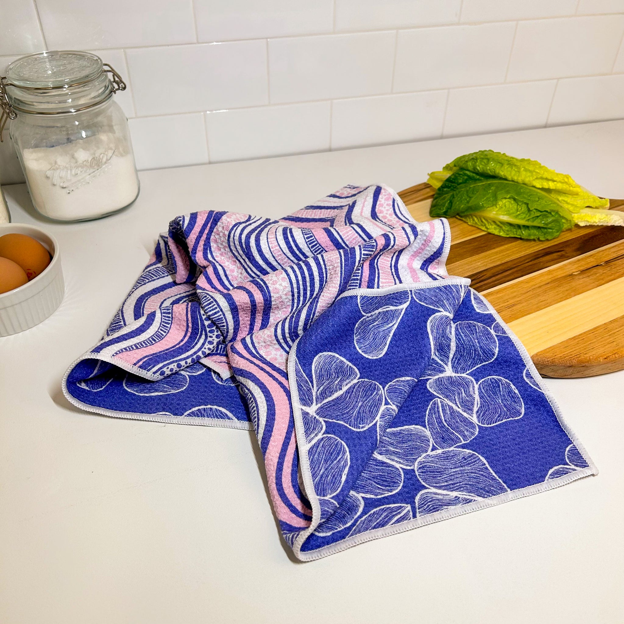 Waves - Kitchen Tea Towel & Hand towel – Buzzee